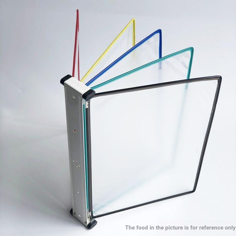 Wall-Mounted Flip-Leaf Information Rack A4 10Leaf Loose-Leaf Folder ...