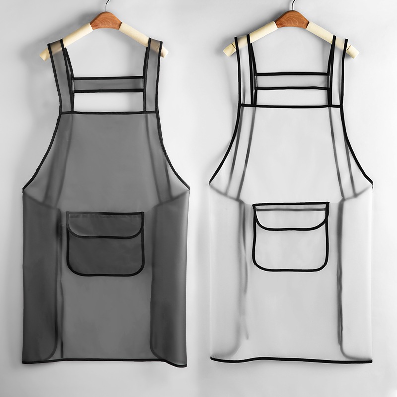 Waterproof Stain Resistant Clear PVC Apron for Hair Stylist Lightweight ...