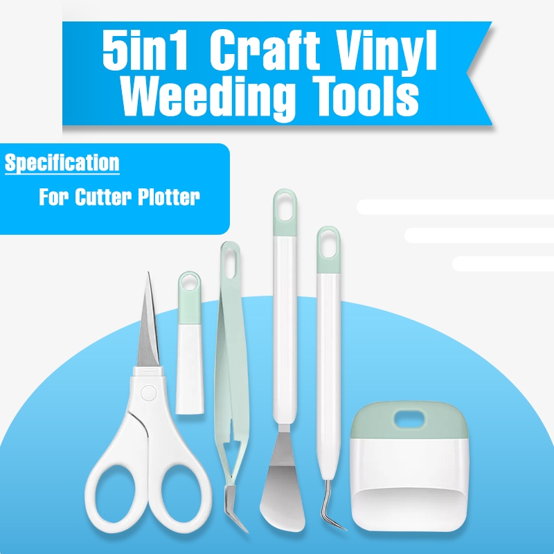 5in1 Craft Vinyl Weeding Tools Craft Set for Cutter Plotter Weeding ...