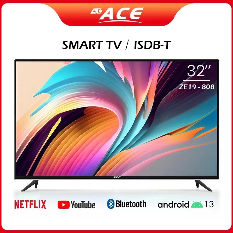 ACE 32" Slim HD Smart TV Black LED-808 ZE19 Smart TV-Android-HDR ...