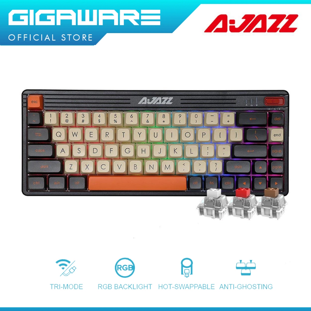 Ajazz K690T Wireless Mechanical Keyboard Tri-Mode 69 Keys 65% Hot ...