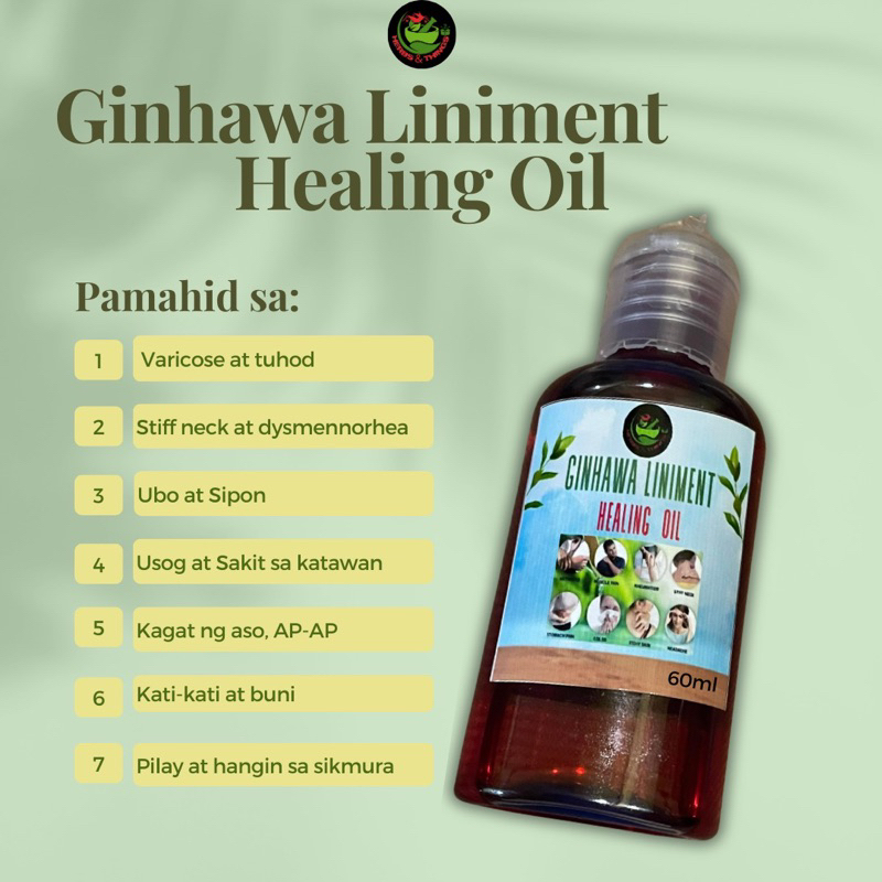 GINHAWA Liniment himag herbal Oil 60ml | Shopee Philippines