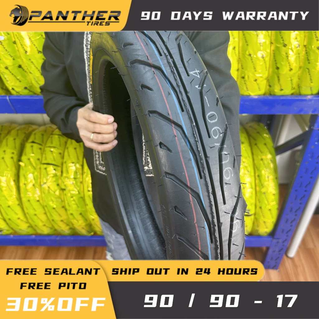 [90 DAYS WARRANTY] [Free Sealant & Pito] Panther Motorcycle Tires 14 ...