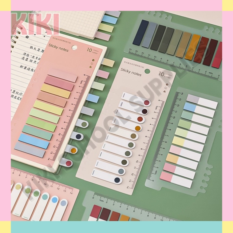 KK 200PCS Colorful Sticky Note Memo Pad Lable Sticker Bookmarks Notepad ...