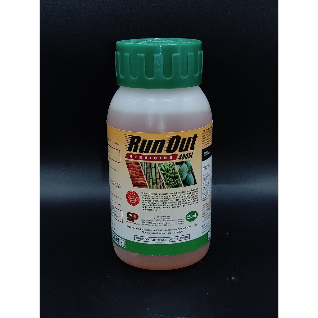 S&P RUN OUT 480 SL HERBICIDE SIMILAR TO GRASS ZERO / ROUND UP (250mL ...