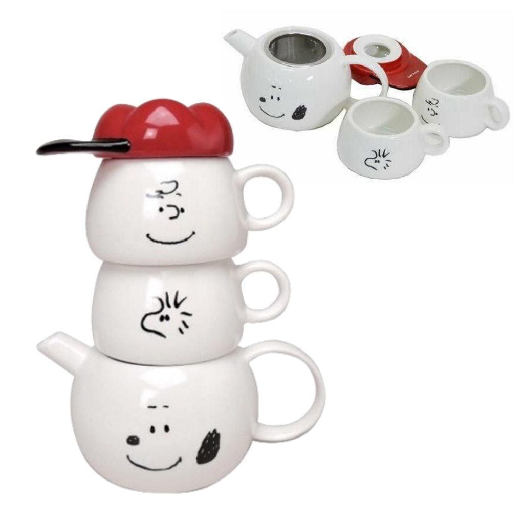 Snoopy Peanuts Tea Set for 2 | Shopee Philippines