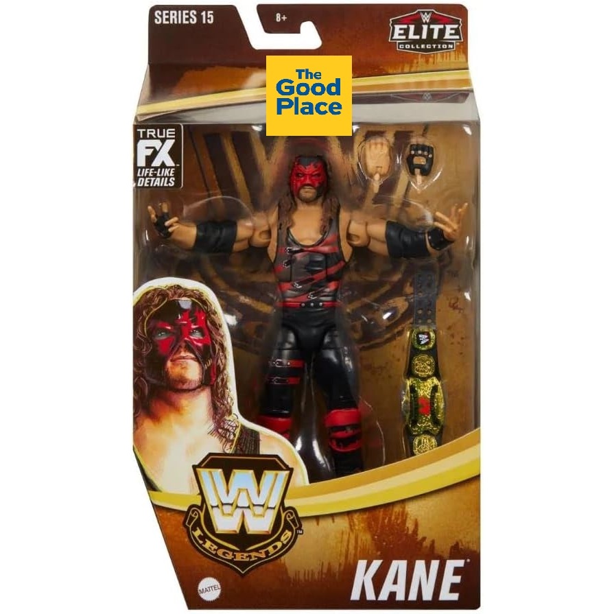 MATTEL WWE Elite Legends Kane Figure with Championship Belt and ...