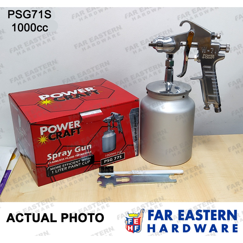 POWERCRAFT Air Pneumatic Paint Spray Gun Gravity | Suction Sprayer ...