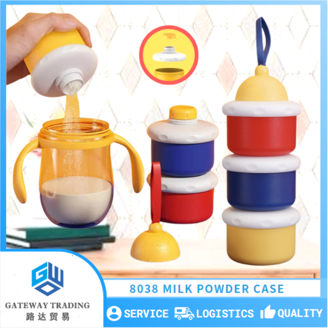 3 Layers Baby Milk Powder Aesthetic Storage Container Formula Matte ...