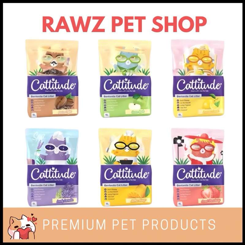 Cattitude Bentonite Cat Litter Sand 4kg | Shopee Philippines