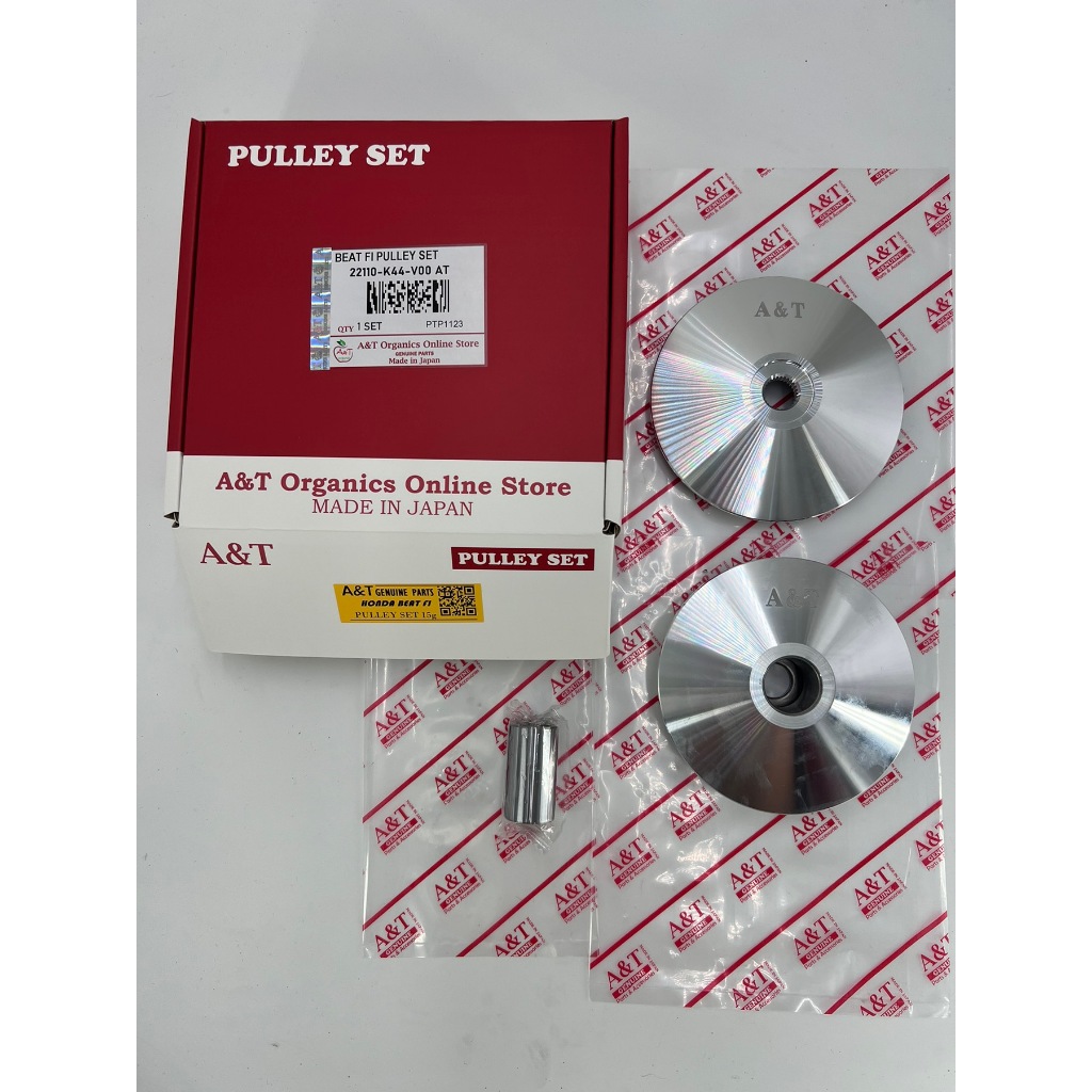 K44 A&T Pulley Set for Honda Beat FI V1 V2 V3 Made in Japan (Roller 15g ...