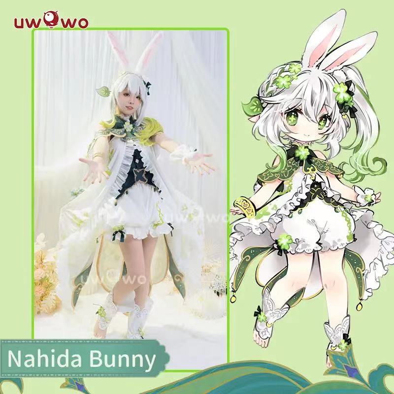 UWOWO Nahida Bunny Cosplay Genshin Impact Fanart Cosplay Halloween ...