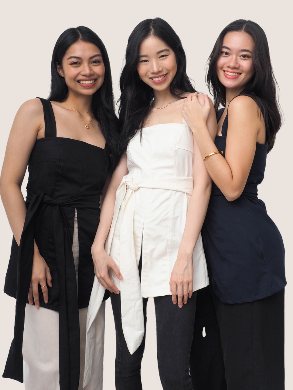 Hey Riley Camryn Elegant and Classy Front Zip Square Neck Top for Women ...