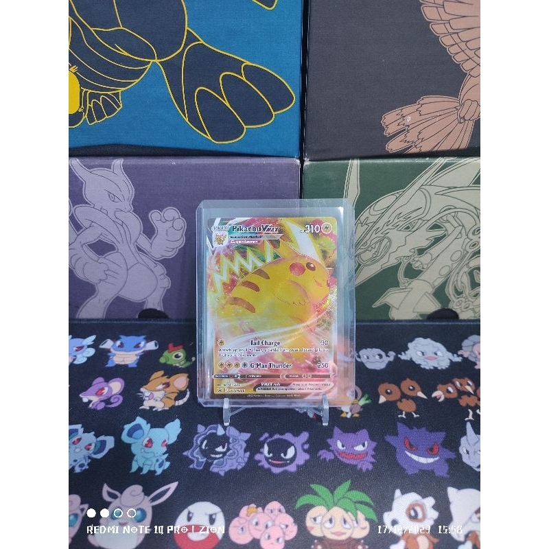 Pokemon TCG Sword & Shield Promo Pikachu VMAX SWSH286 w/ Toploader ...