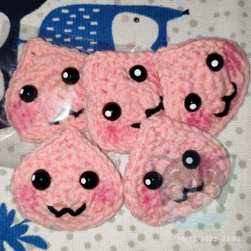 BBM Ragnarok Online PORING Hairclips Crochet Handmade Fashion ...