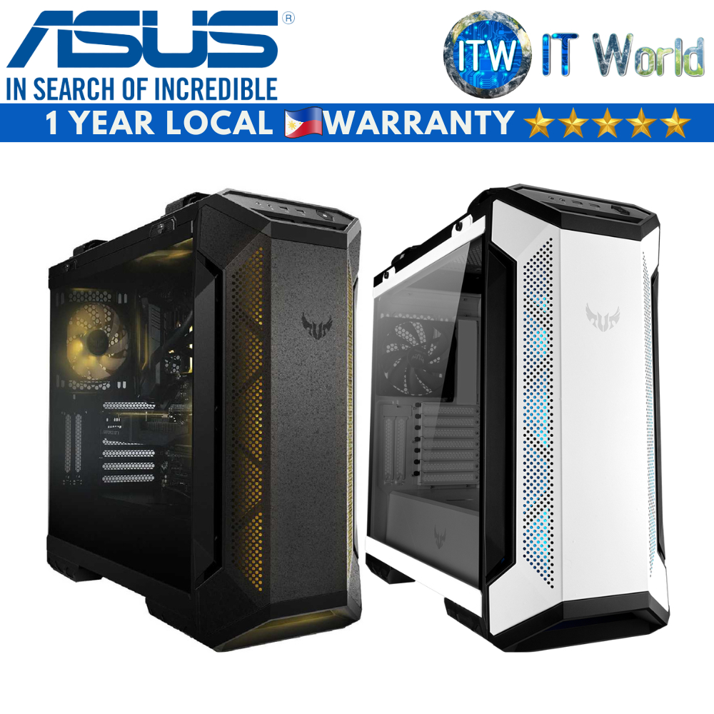 ASUS TUF Gaming GT501 Mid-Tower Tempered Glass PC Case (Black/Grey ...