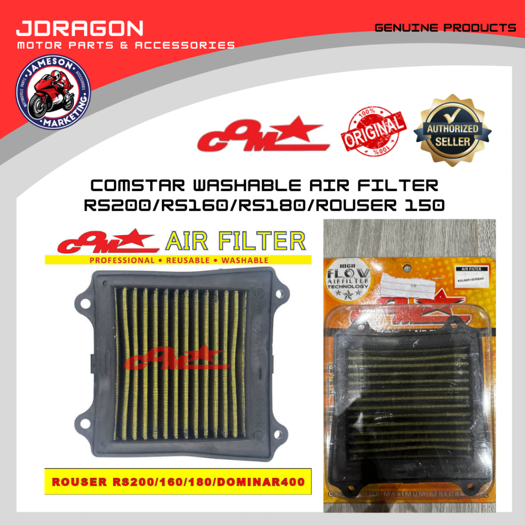 COMSTAR AIR FILTER (RS200/ROUSER NS160/ROUSER NS180/DOMINAR 400 ...