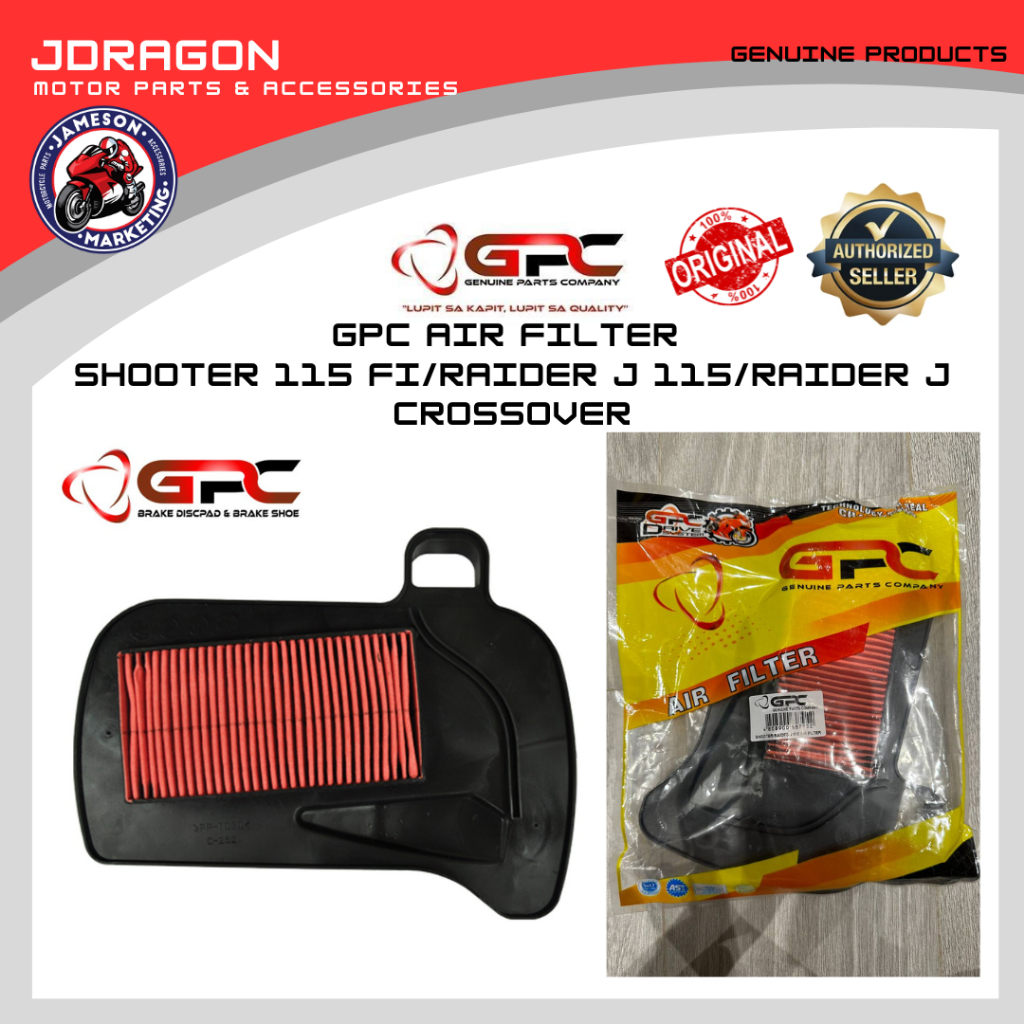 GPC AIR FILTER (SHOOTER 115 FI/RAIDER J 115 FI/ RAIDER J CROSSOVER ...