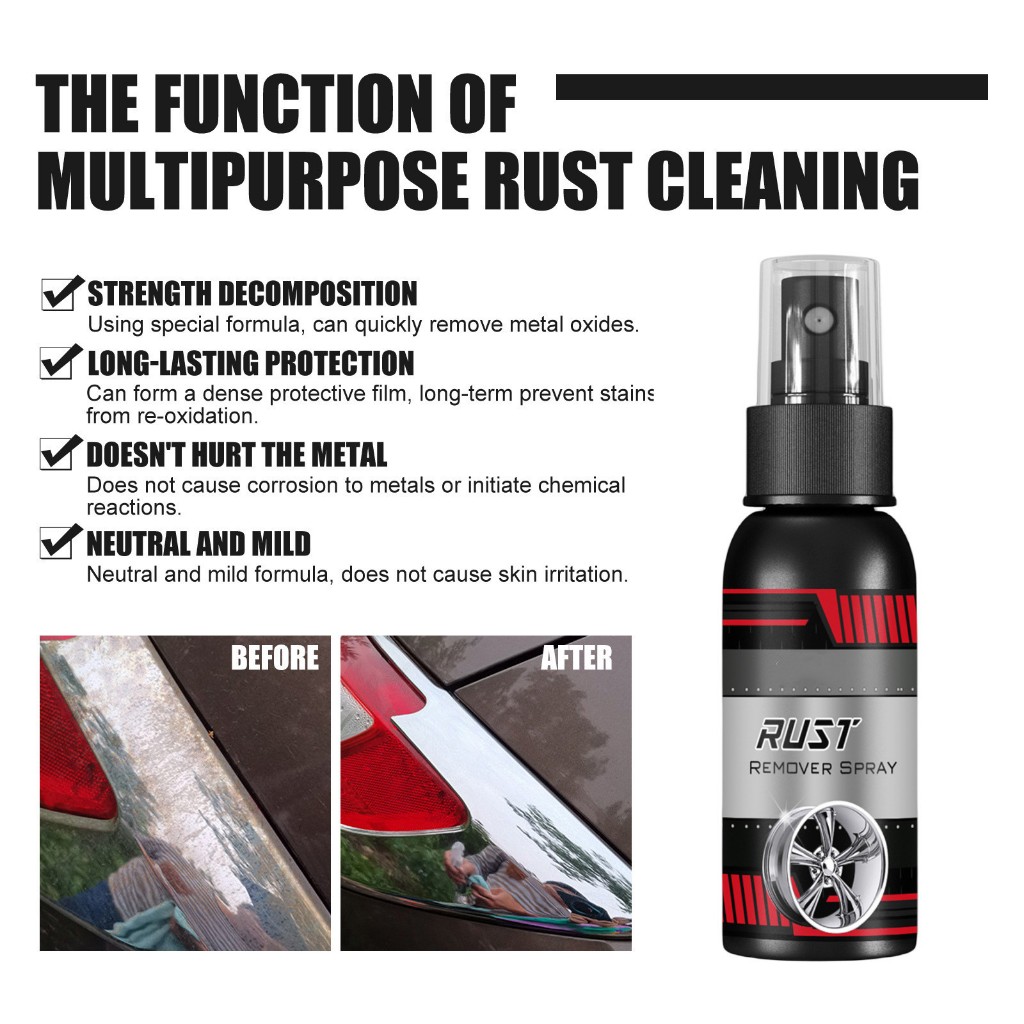 100ml Multipurpose Metal Rust Remover Spray Motorcycle Anti Rust Spray ...