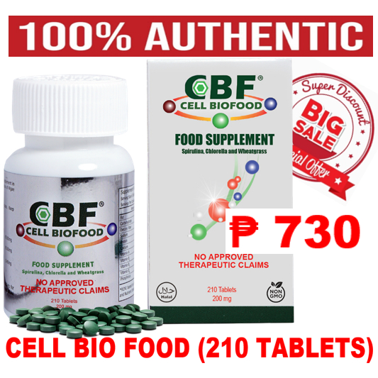 CBF HCI CELL BIO FOOD 210 TABLETS | Shopee Philippines