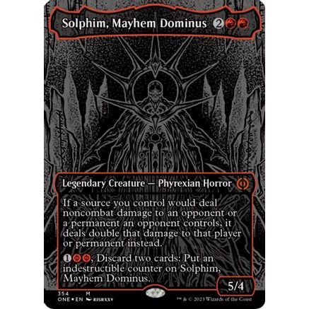 Solphim, Mayhem Dominus (Oil Slick Raised Foil) - Phyrexia: All Will Be ...