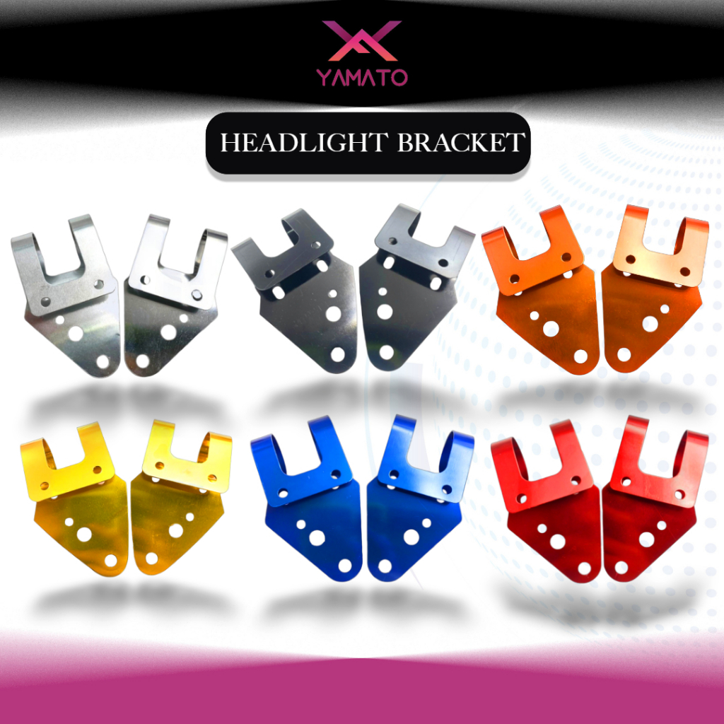 YAMATO MOTORCYCLE UNIVERSAL HEADLIGHT BRACKET | Shopee Philippines