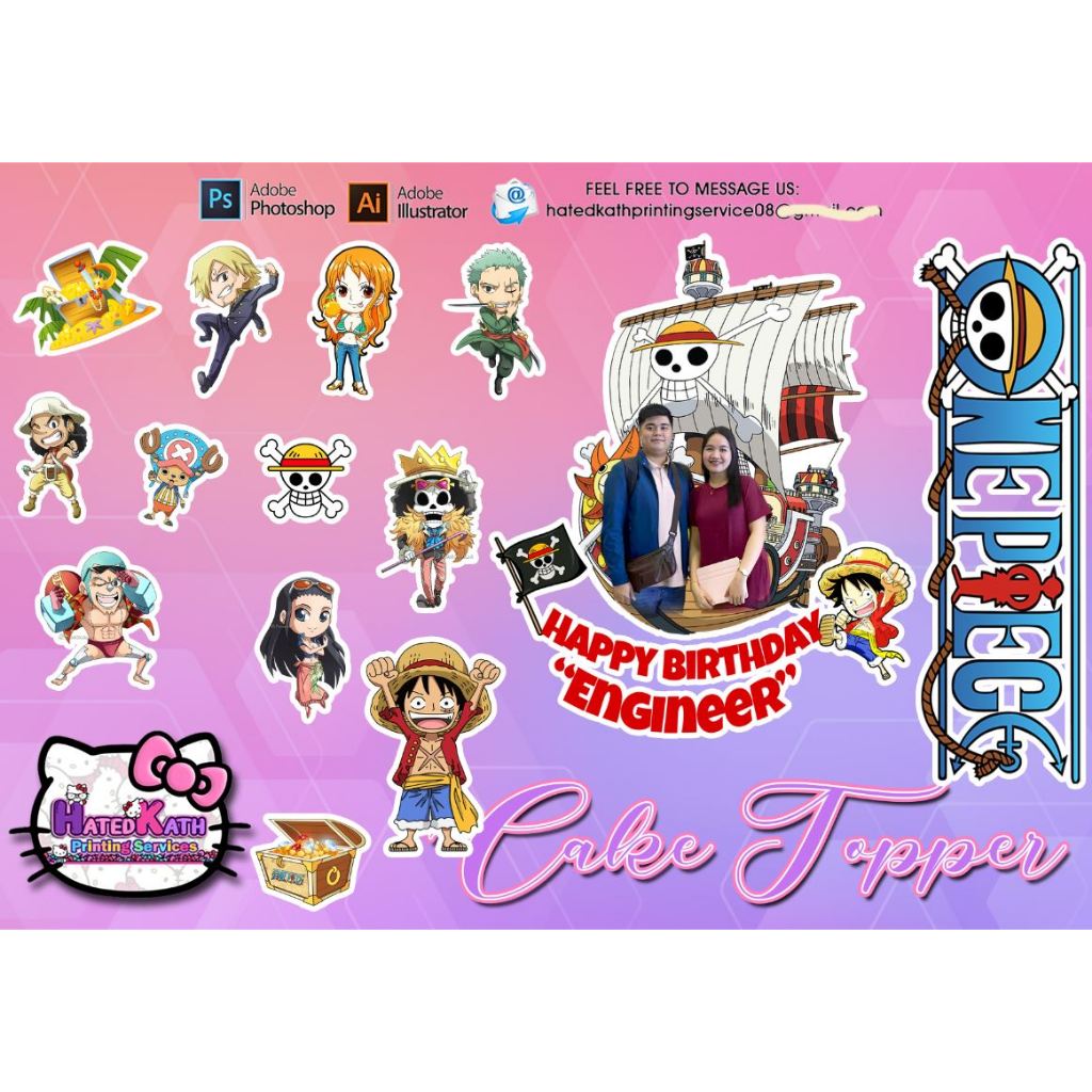 Customize Cake topper | OnePiece | Luffy | Shopee Philippines