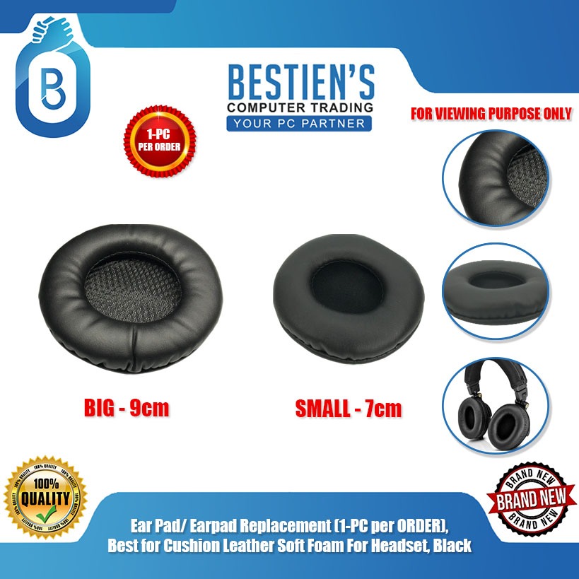 Ear Pad/ Earpad Replacement (1-PC per ORDER), Best for Cushion Leather ...