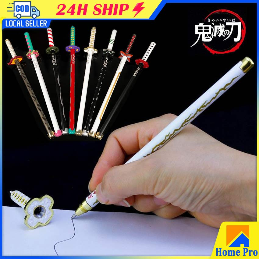 Demon Slayer Pen Cosplay Sword Gel Pen Rengoku Kyoujurou Pen Kimetsu No ...