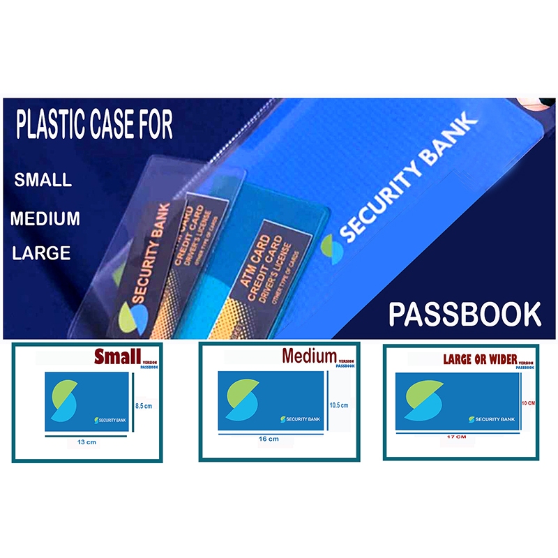 SECURITY BANK PASSBOOK CASE - DIFFERENT SIZES | Shopee Philippines