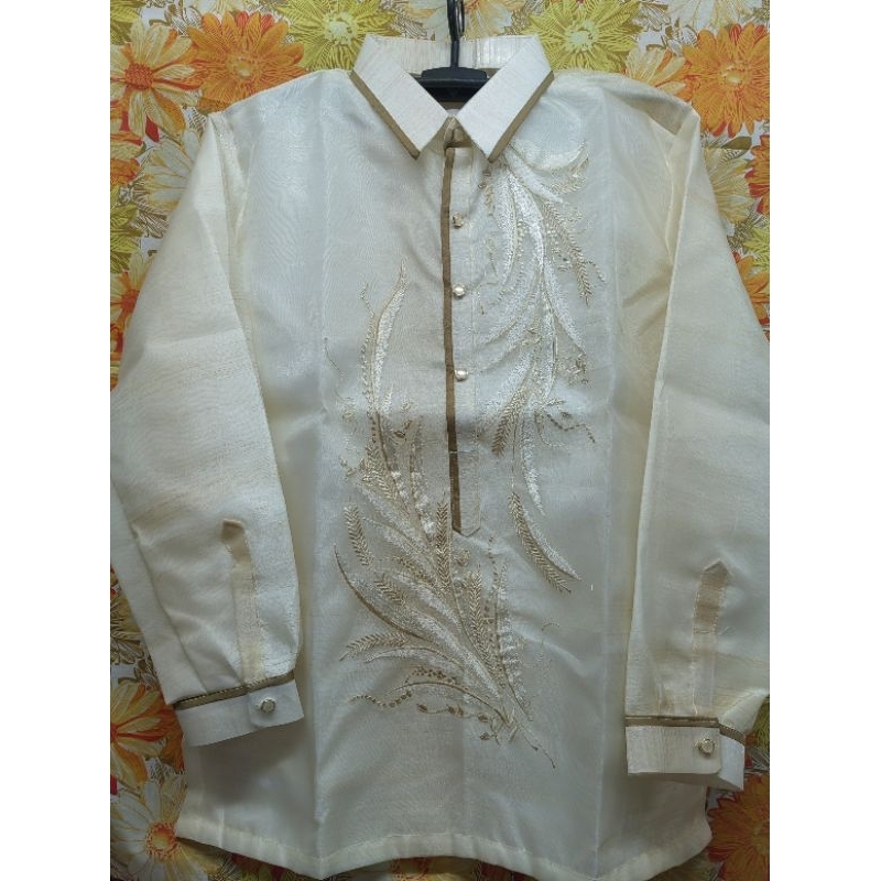 barong tagalog with lining piping design | Shopee Philippines