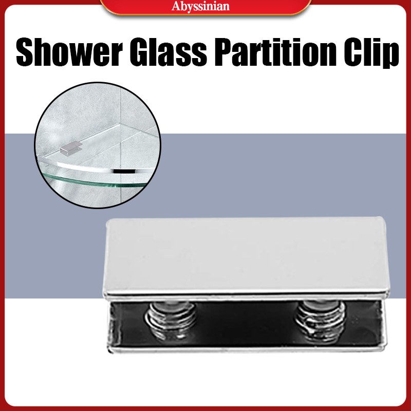 Stainless Glass Clip Shower Glass Clamp 8-10mm For Shower Room | Shopee ...