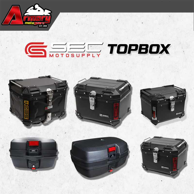 SEC TOPBOX (ALLOY & POLYCARBONATE)( 45L & 30L) | Shopee Philippines