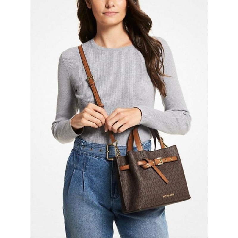 Original Michael Kors Emilia Small Logo Satchel | Shopee Philippines
