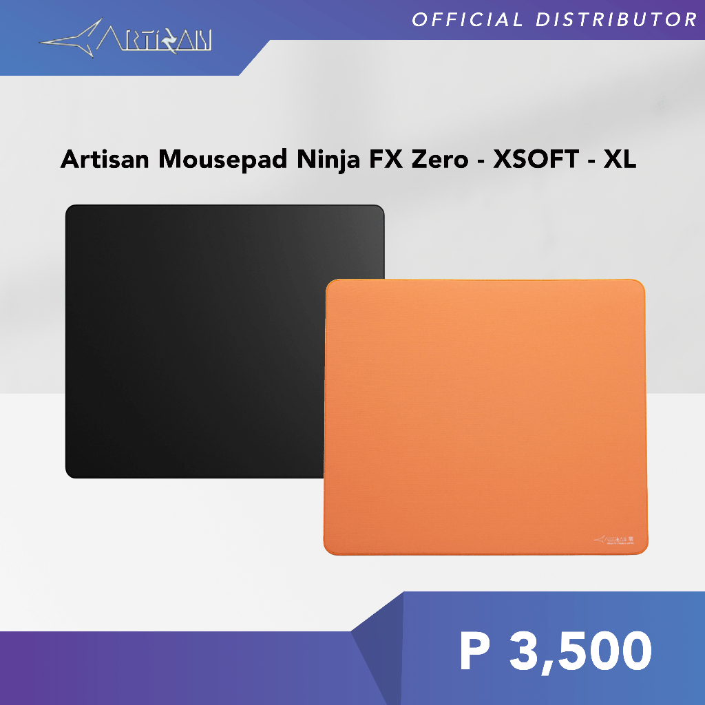ARTISAN Mousepad Ninja FX Zero - XSOFT - XL - Black - Daidai | Shopee ...