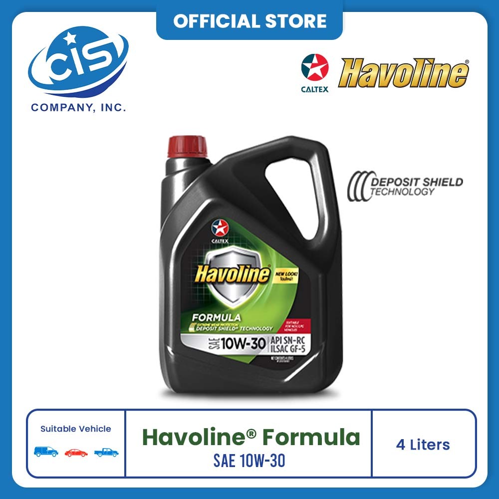 Havoline® Formula SAE 10W-30 4 Liters | Shopee Philippines