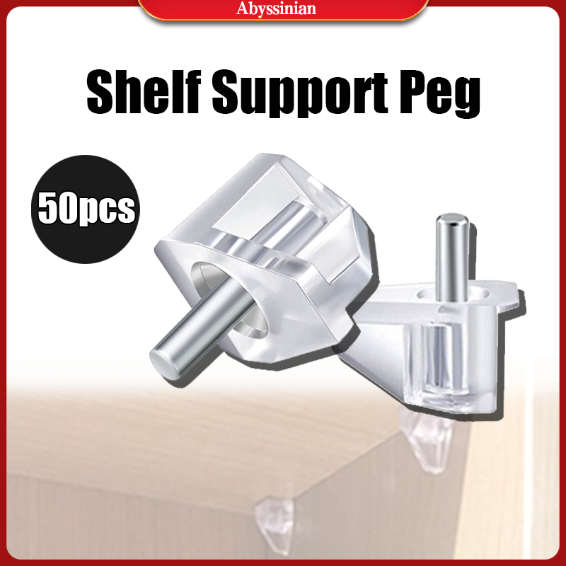 50PCS Transparent Shelf Support Nails Shelf Support Peg Shelf Holder ...
