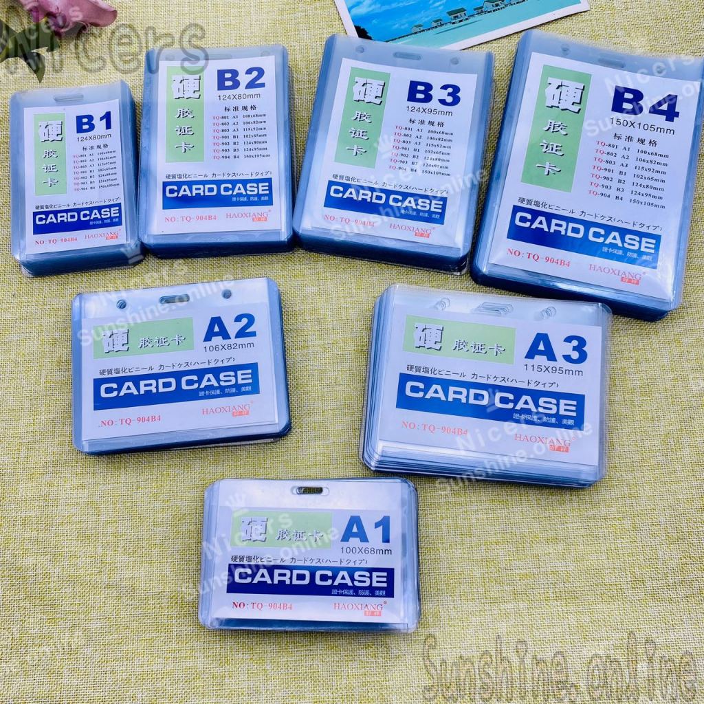 20pcs/pk Card case B1,B2,B3,B4,A1,A2,A3 Hard Vinyl Chloride Card case Card Protection | Shopee ...