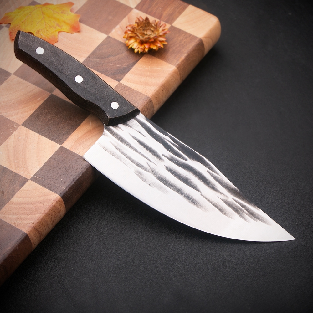 Japanese Damascus Kitchen Knife Meat Professional Chef Butchering ...