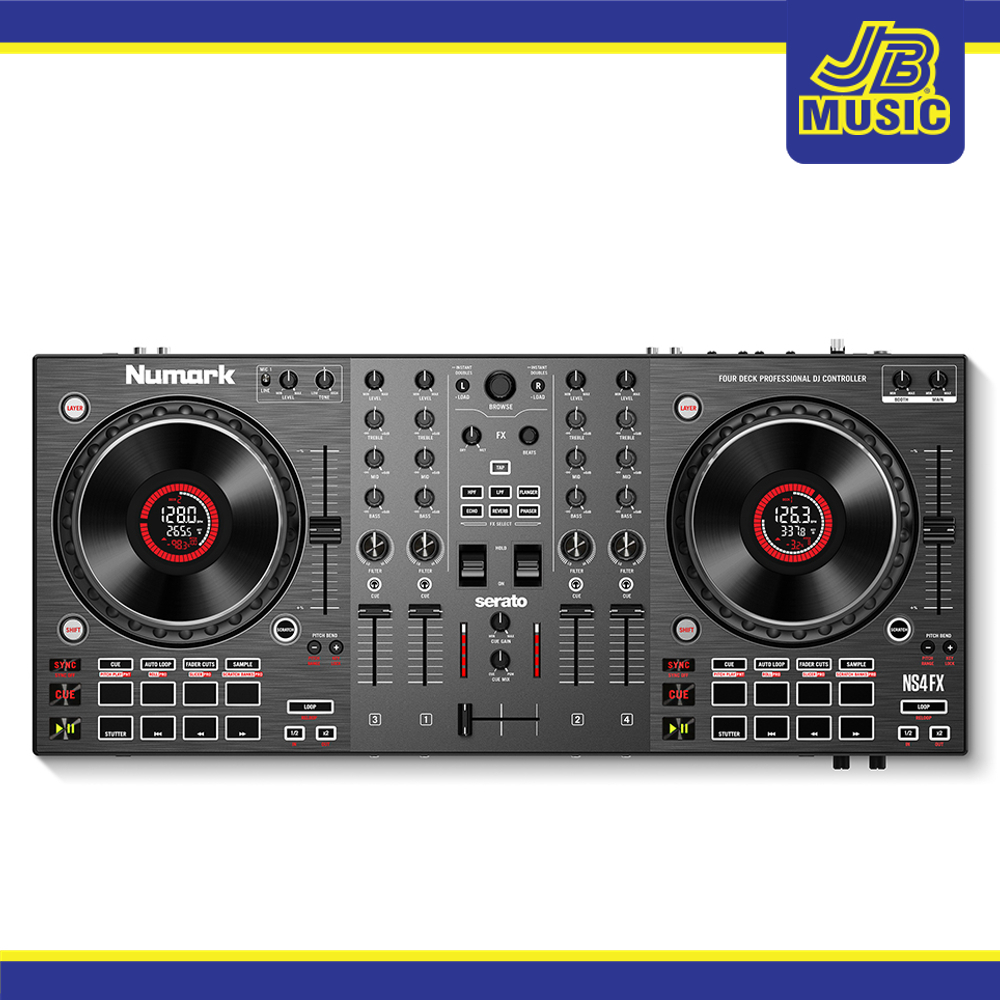 Numark - NS4FX 4-Deck DJ Controller W/Jog Wheel Display | Shopee ...