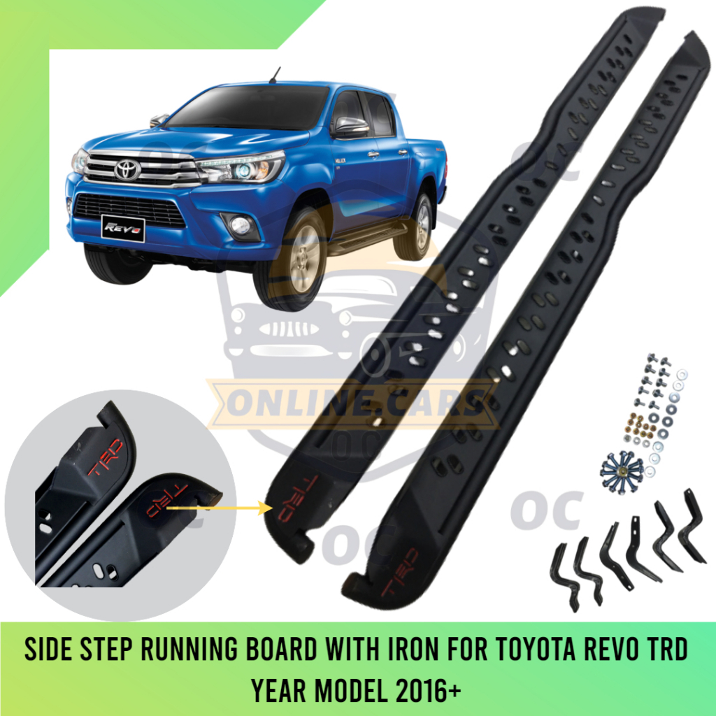 OC 2016+ TOYOTA HILUX REVO TRD Aluminum Alloy/Iron Side Step Board ...