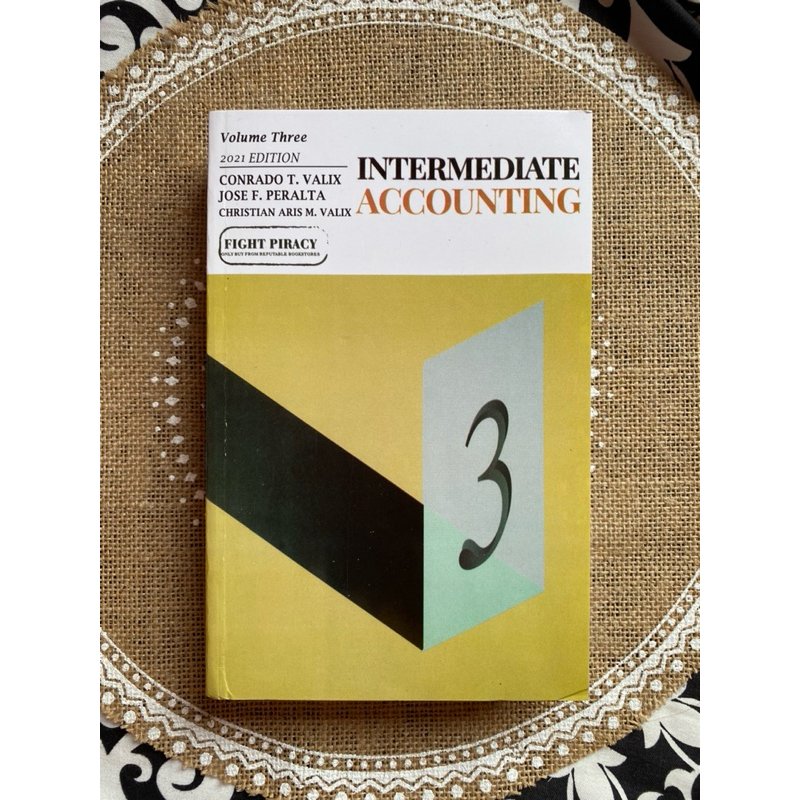 Intermediate Accounting Volume 3 2021 Edition by Conrad T. Valix ...