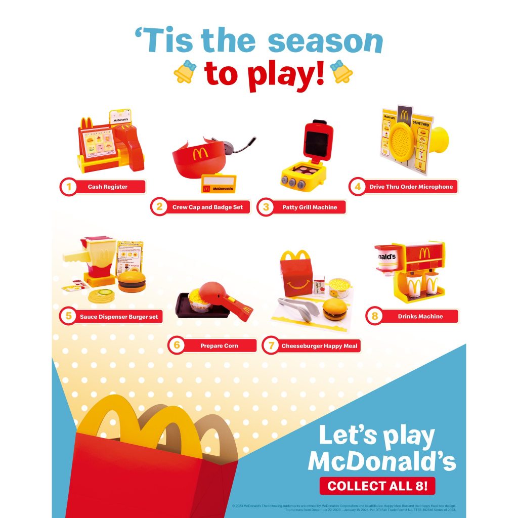 McDonalds Happy Meal Toy Lets Play Mcdonald's 2023 | Shopee Philippines