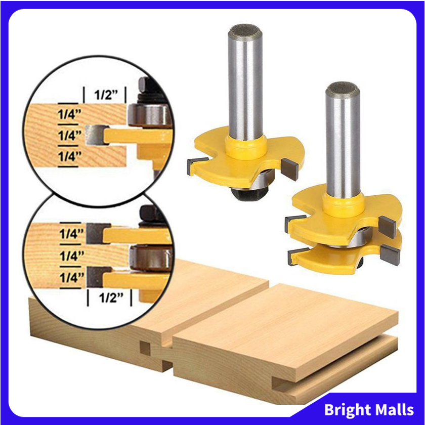 Tongue and Groove Set,Router Bit Set,Wood Door Flooring 3 Teeth ...