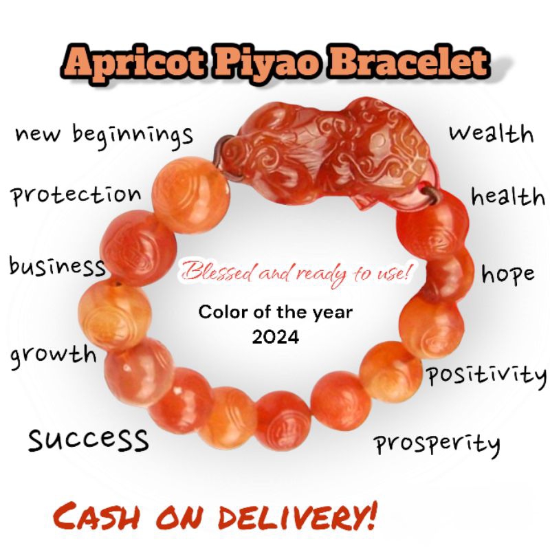 Apricot Piyao Bracelet Lucky Color of the Year | Shopee Philippines