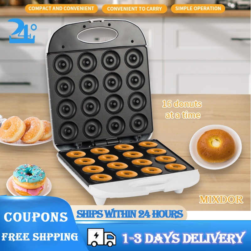 16 Hole Donut Machine Electric Donut Machine Kitchen Mini Donut Machine ...