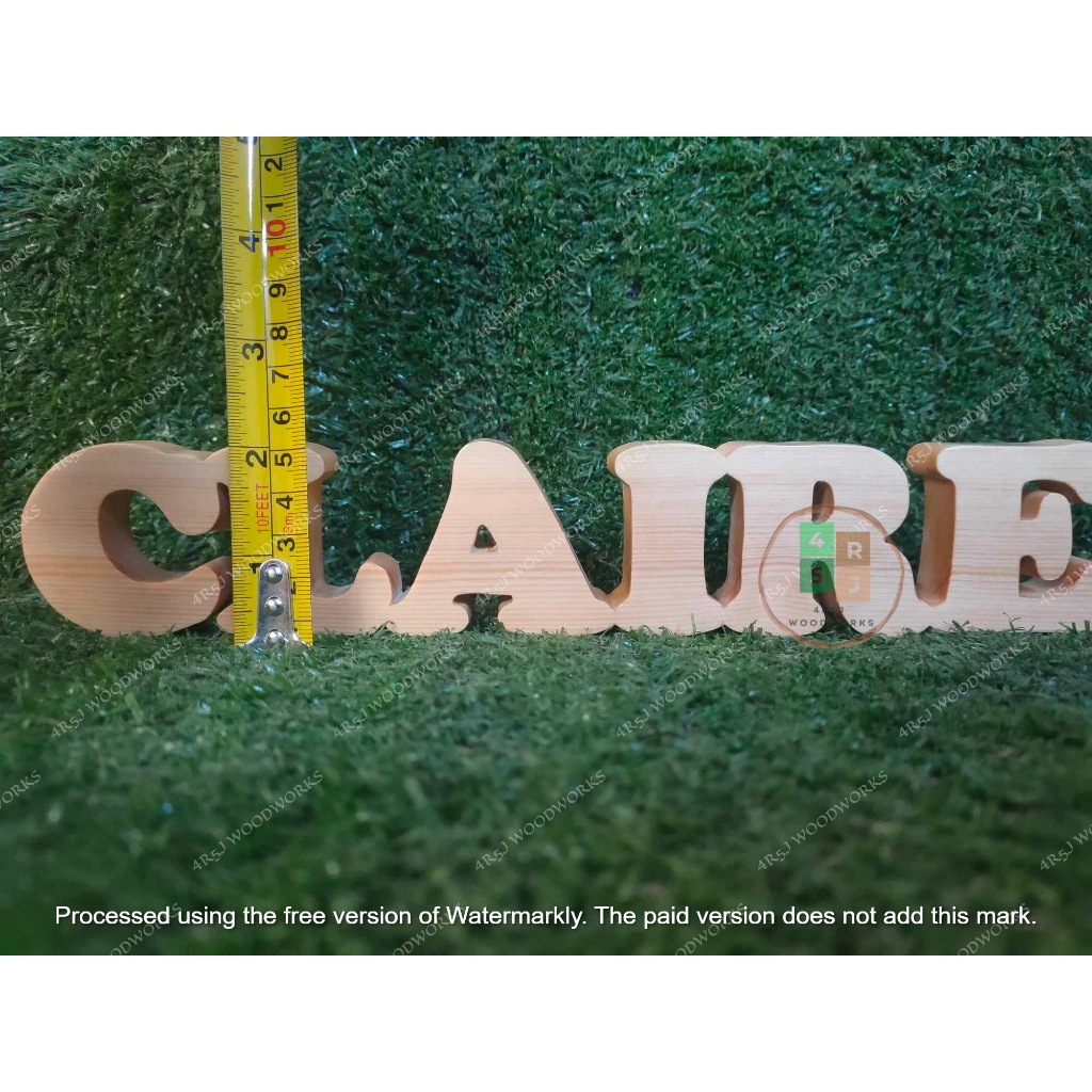 WOODEN NAME (Cute Stand Alone Name) (PER LETTER) | Shopee Philippines