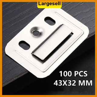 100pcs 43x32mm WPC Cladding Clip PVC Ceiling Wall Panel Clip WPC Fluted ...