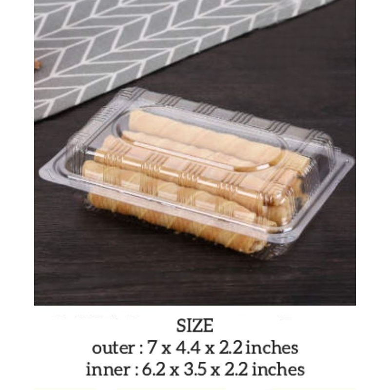 Clear Plastic Clamshell 7*4.4*2.2 inches NO LOCK 50's and 100's per ...