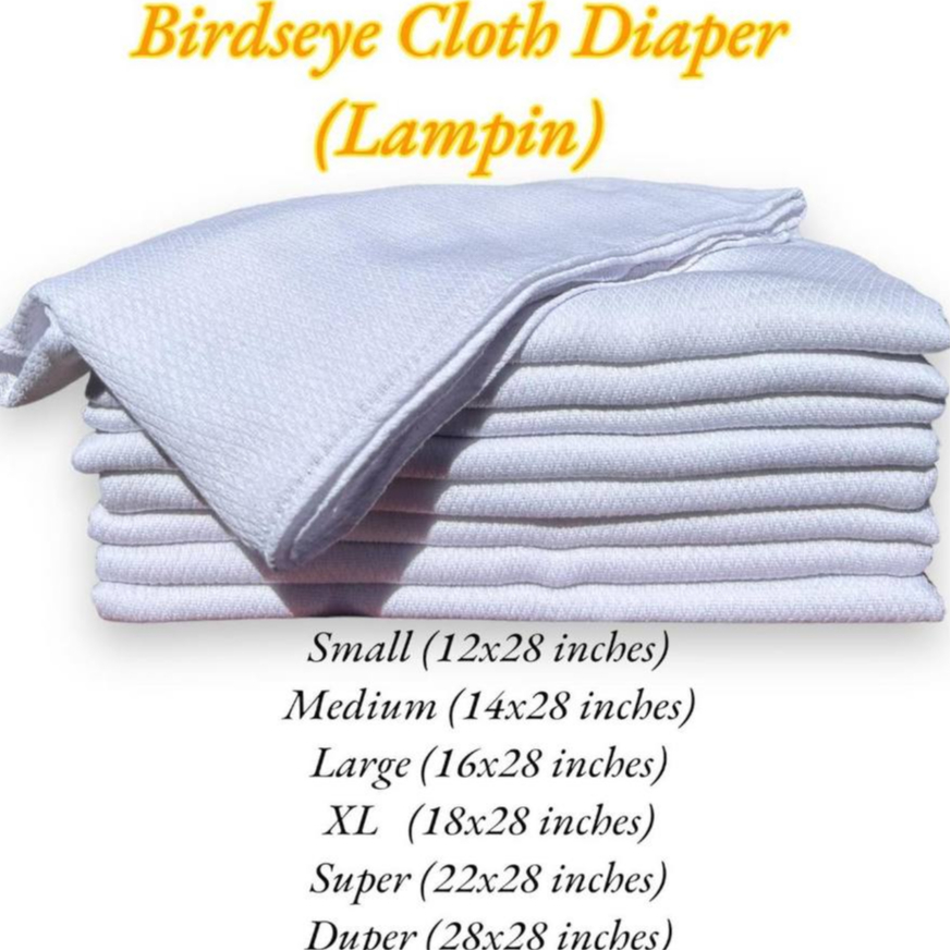Infant Baby Cloth Diaper | Lampin Birdseye for Newborn Baby | Shopee ...